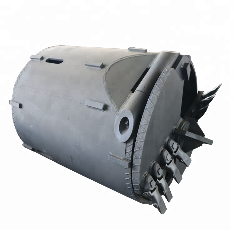 PLUTO Drilling bucket with clay drilling tooth for Rotary Drilling Rig ...